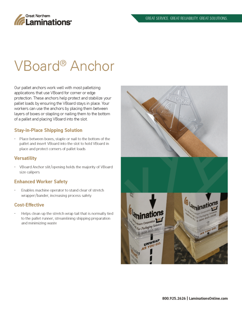 GN Laminations VBoard Anchor Sell Sheet » Laminations